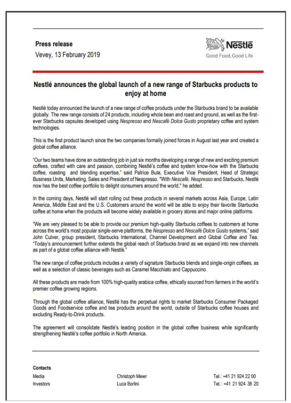 5 Types Of Press Release Sample PDF Template